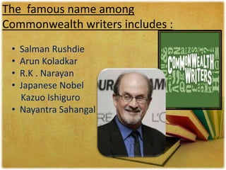 "Commonwealth Literature Does Not Exist" in Imaginary Homelands" | PPTX
