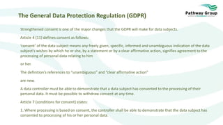 An Overview of GDPR by Pathway Group | PPT