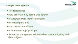 An Overview of GDPR | PPTX | Business | Business and Finance
