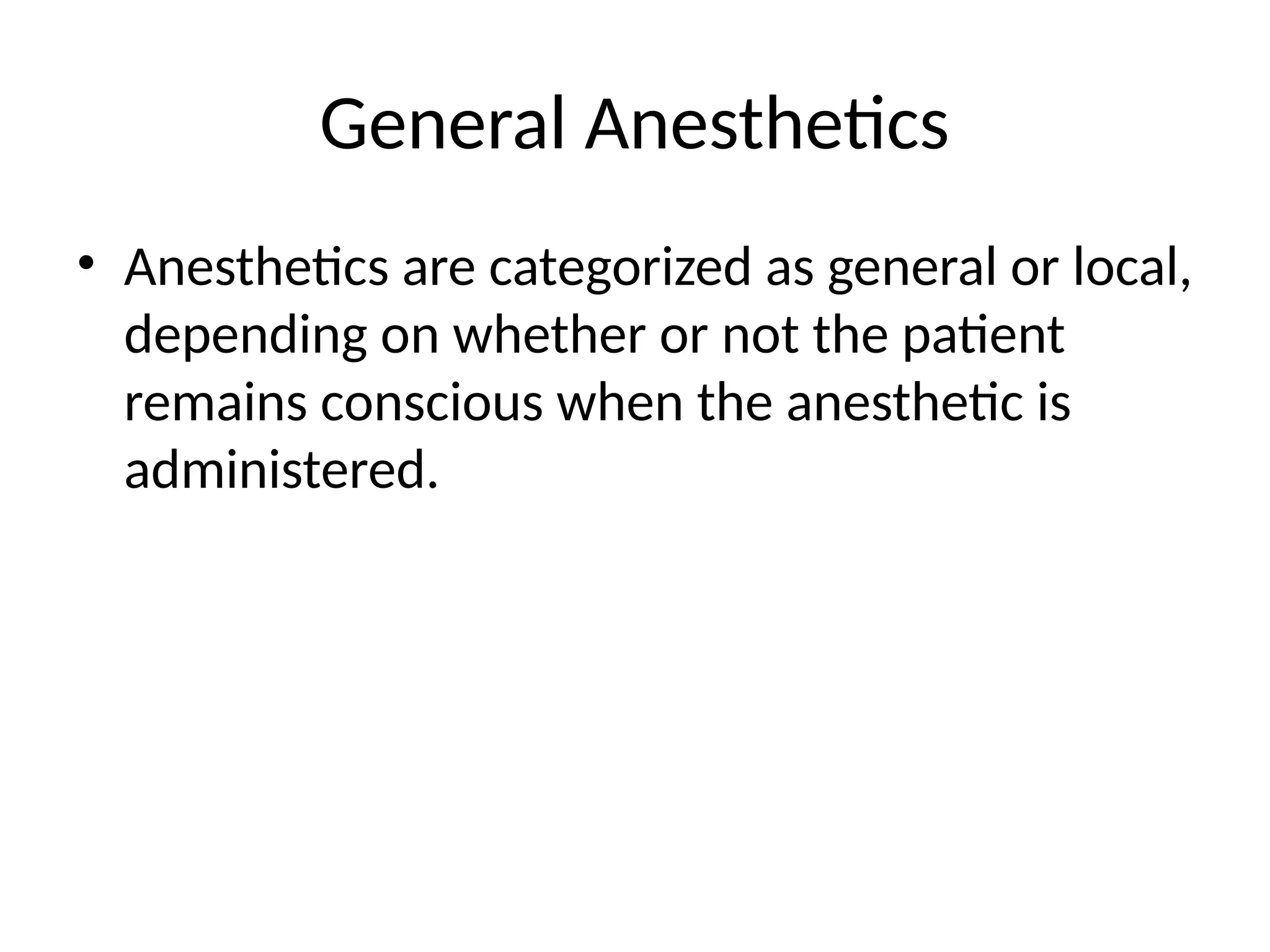 8 General Anesthetics.ppt.pptx pharmacology | PPTX