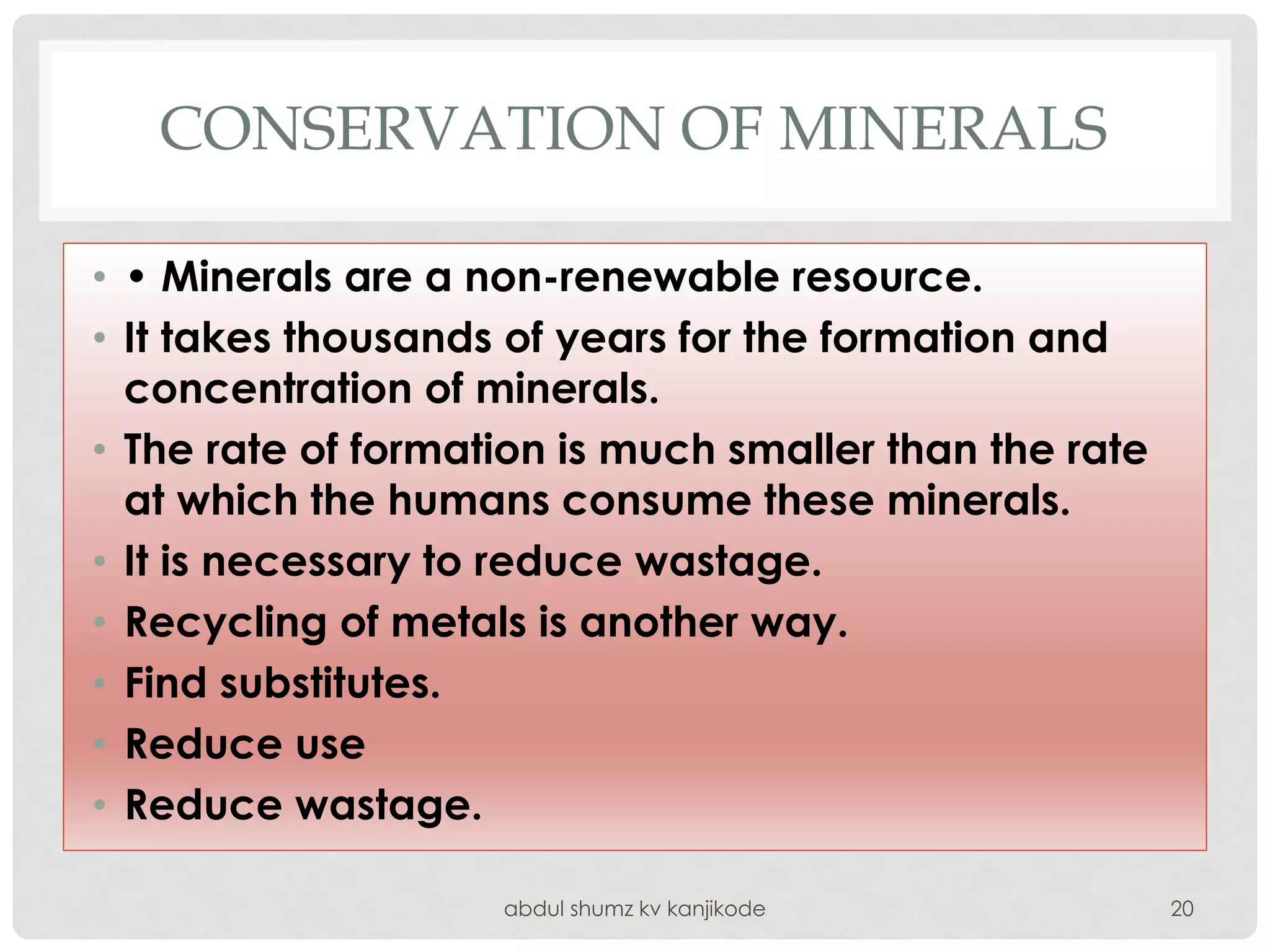 Minerals and Energy Resources, class 8 Geography cbse | PDF