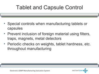 InstantGMP Compliance Series - Improving Quality through In-Process ...