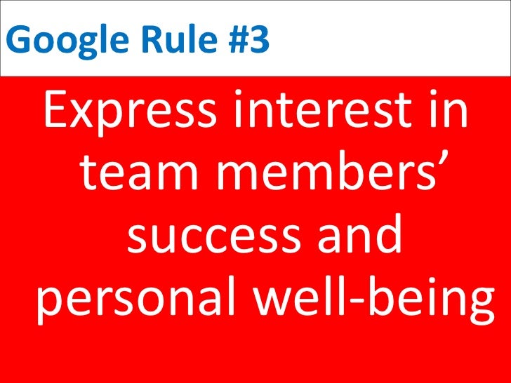 8 Google Rules for Managers