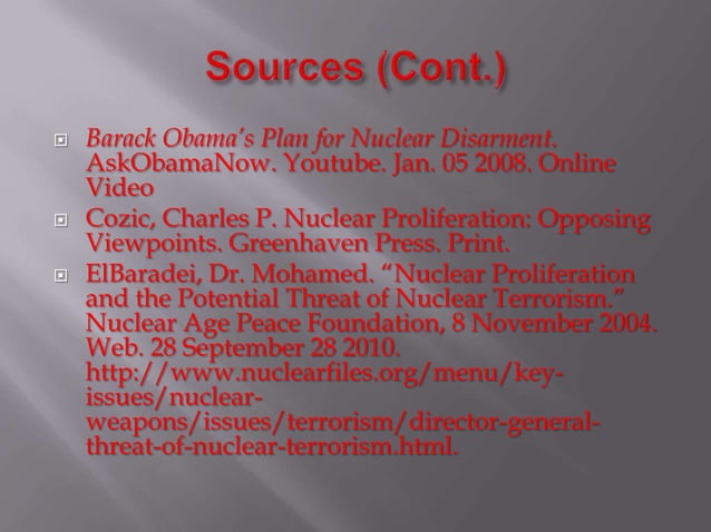 Nuclear Proliferation Presentation | PPTX | Science