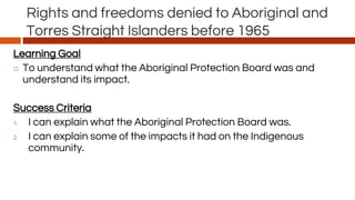 3.4 green aboriginal protection board - THOP | PPTX