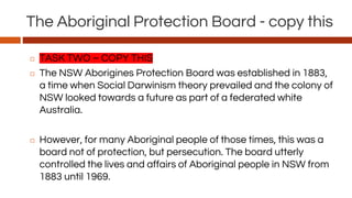 3.4 green aboriginal protection board - THOP | PPTX