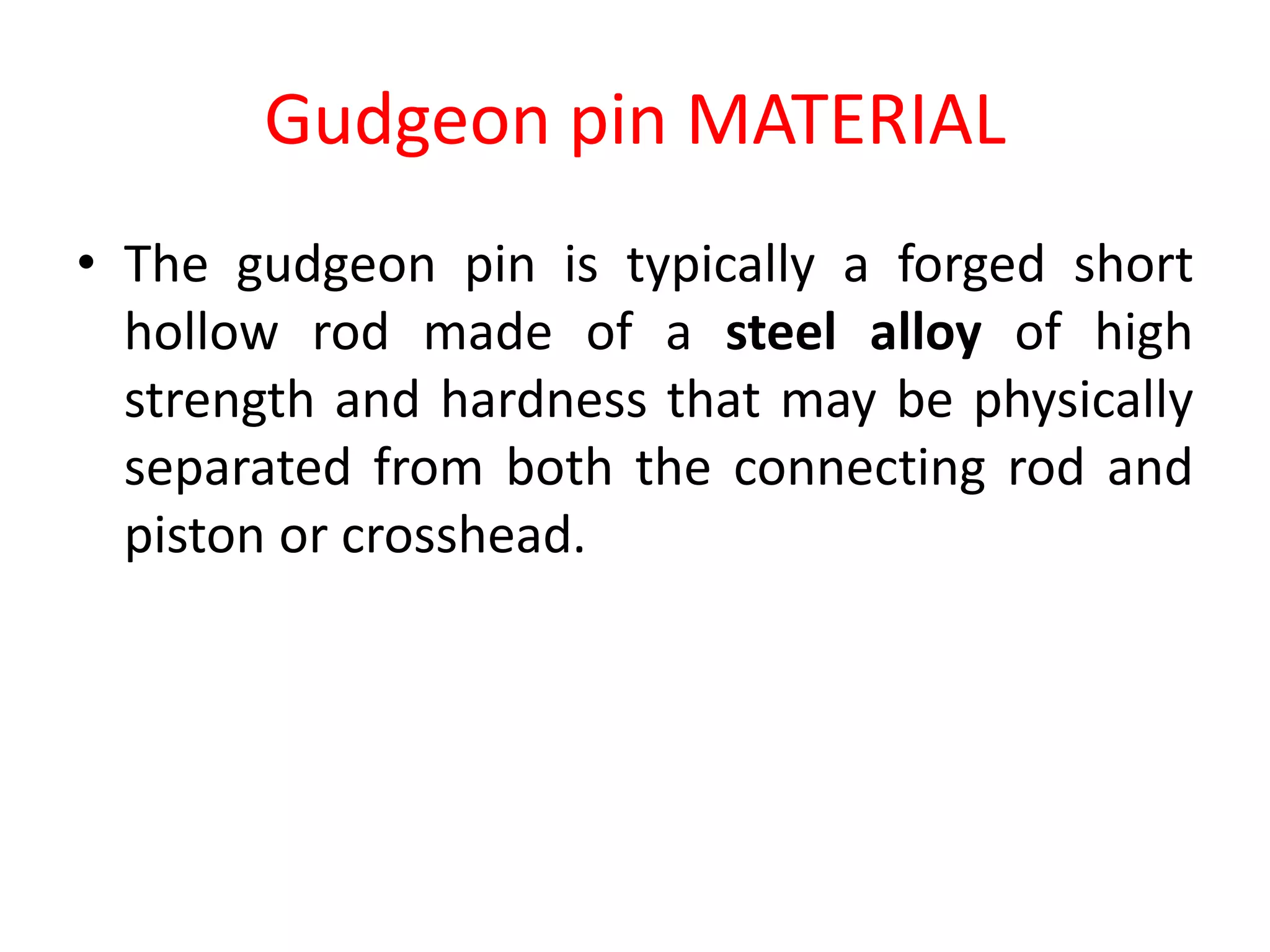 8 gudgeon pin | PPT