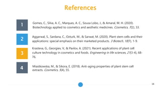 Plant stem cells in cosmetics powerpoint presentation | PPTX