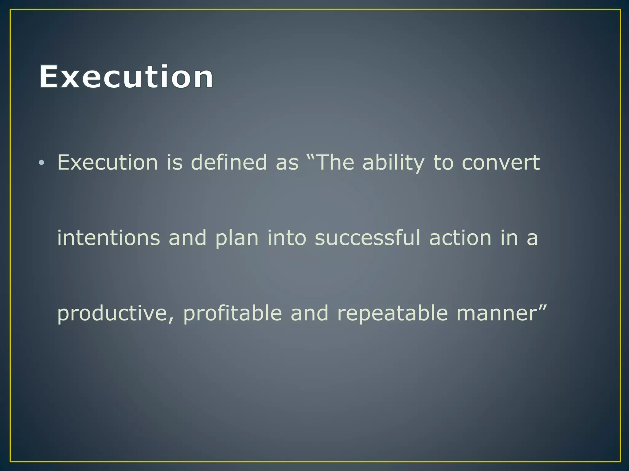 8 habits of execution | PPTX