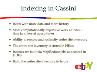 HBaseCon 2012 | HBase, the Use Case in eBay Cassini | PPTX