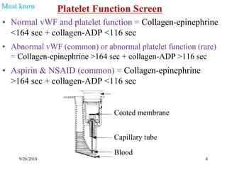 Hemostasis work up | PPTX
