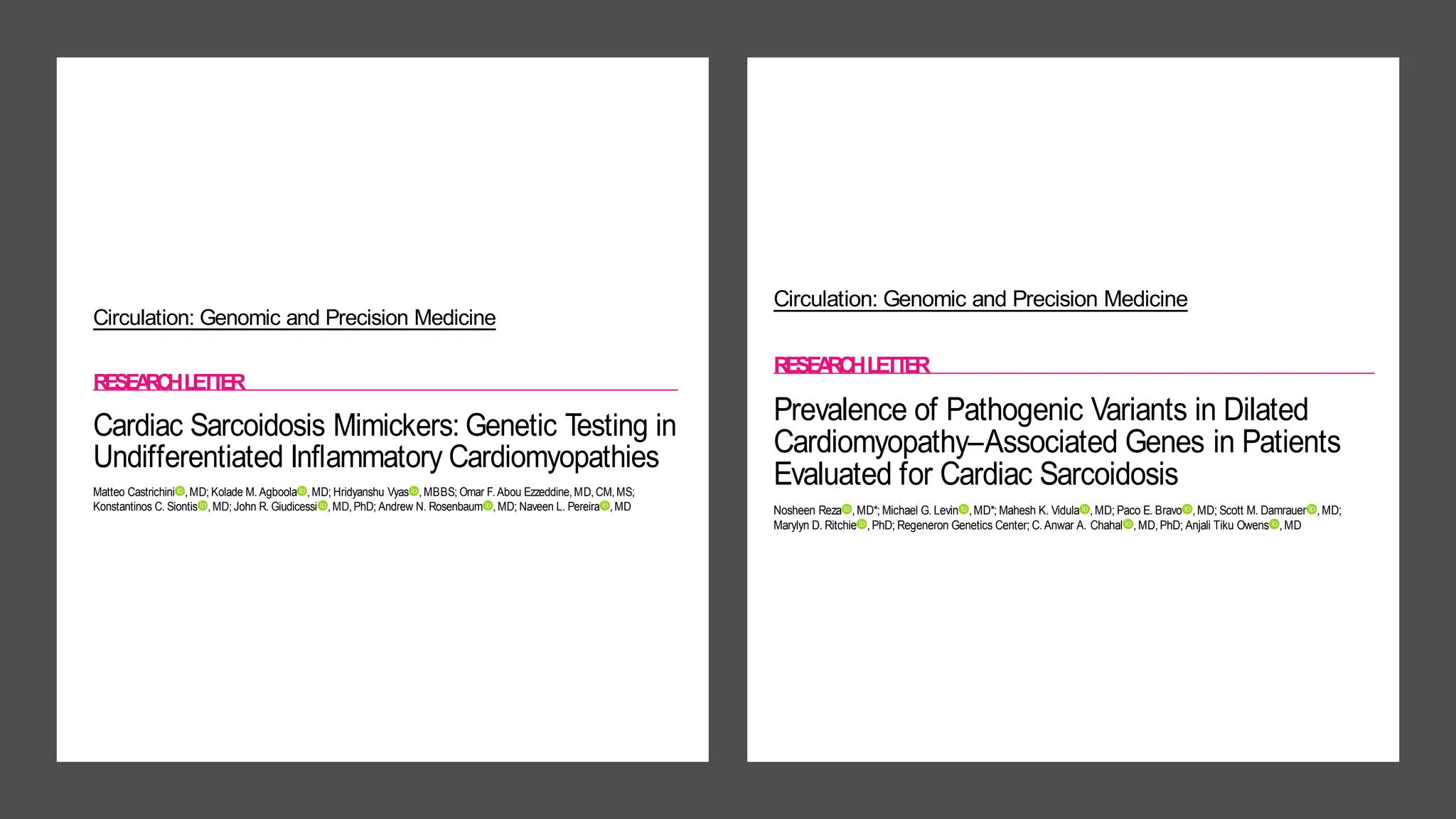 Genetic Cardiomyopathy & Sarcoidosis Clinic: Is There Room to ...