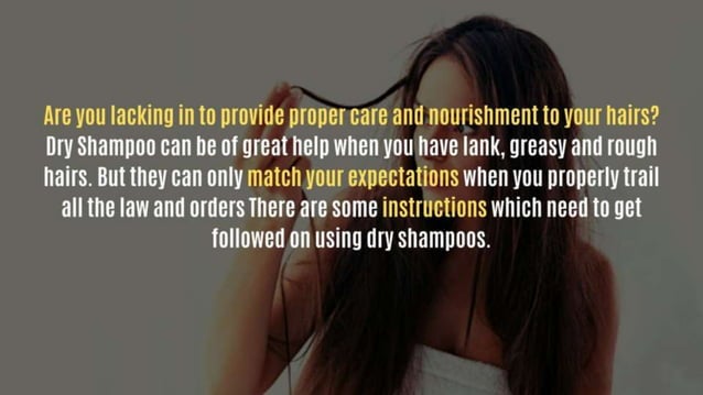 8 holy commandments of diy dry shampoo | PPTX