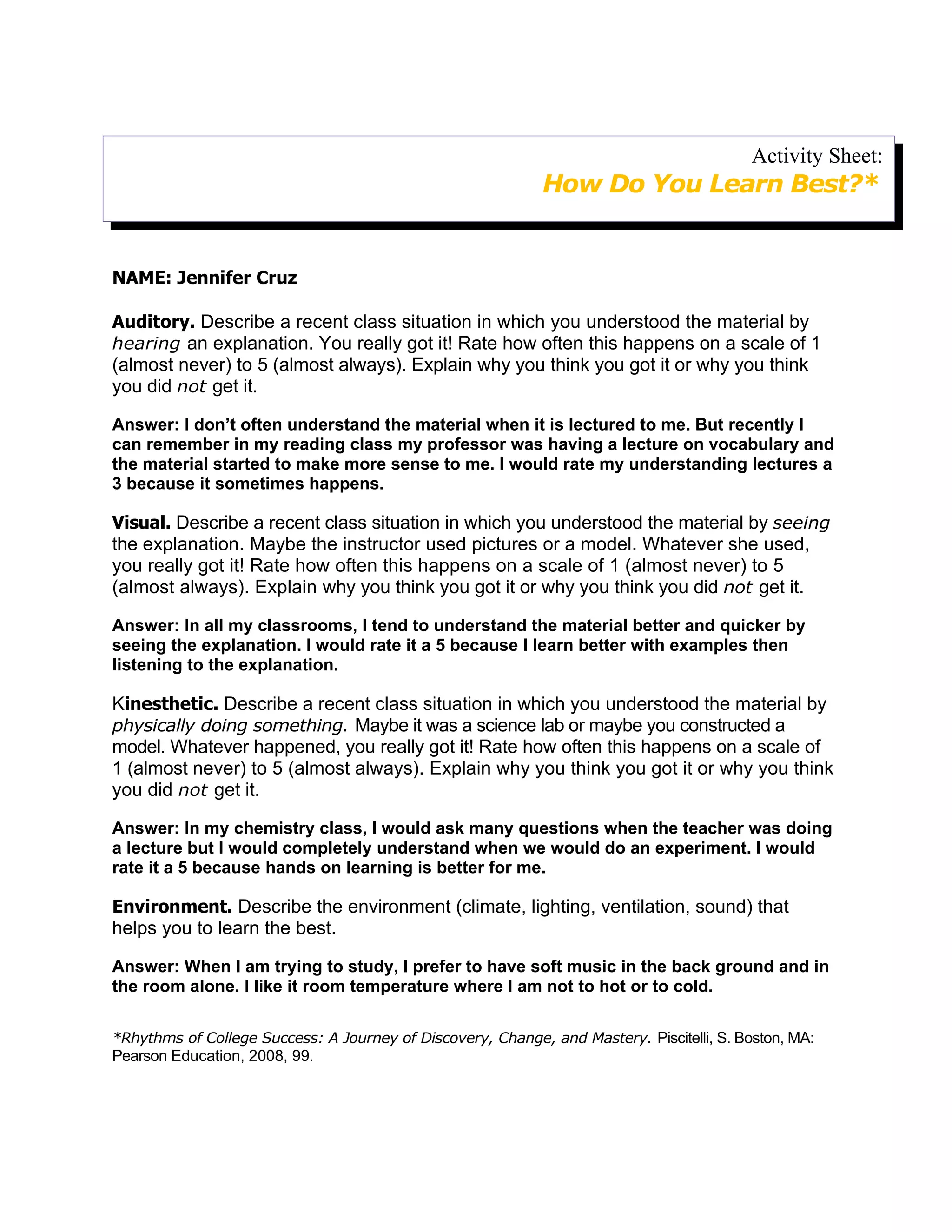 8 how do you learn best[1] | PDF