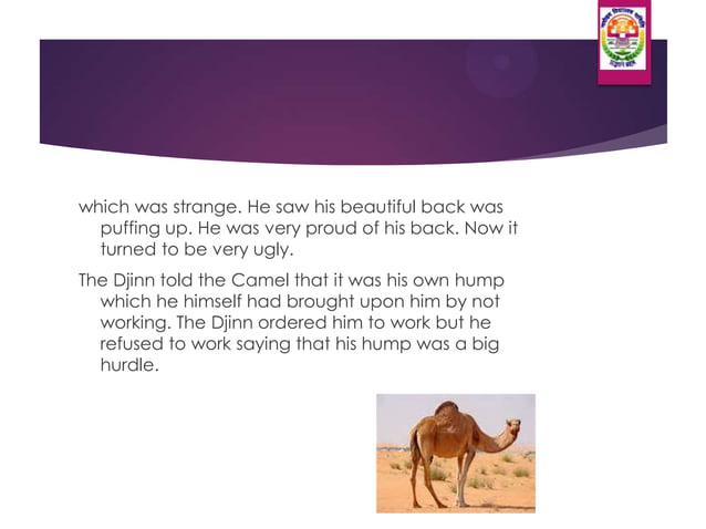 8 how the camel got his hump | PPTX