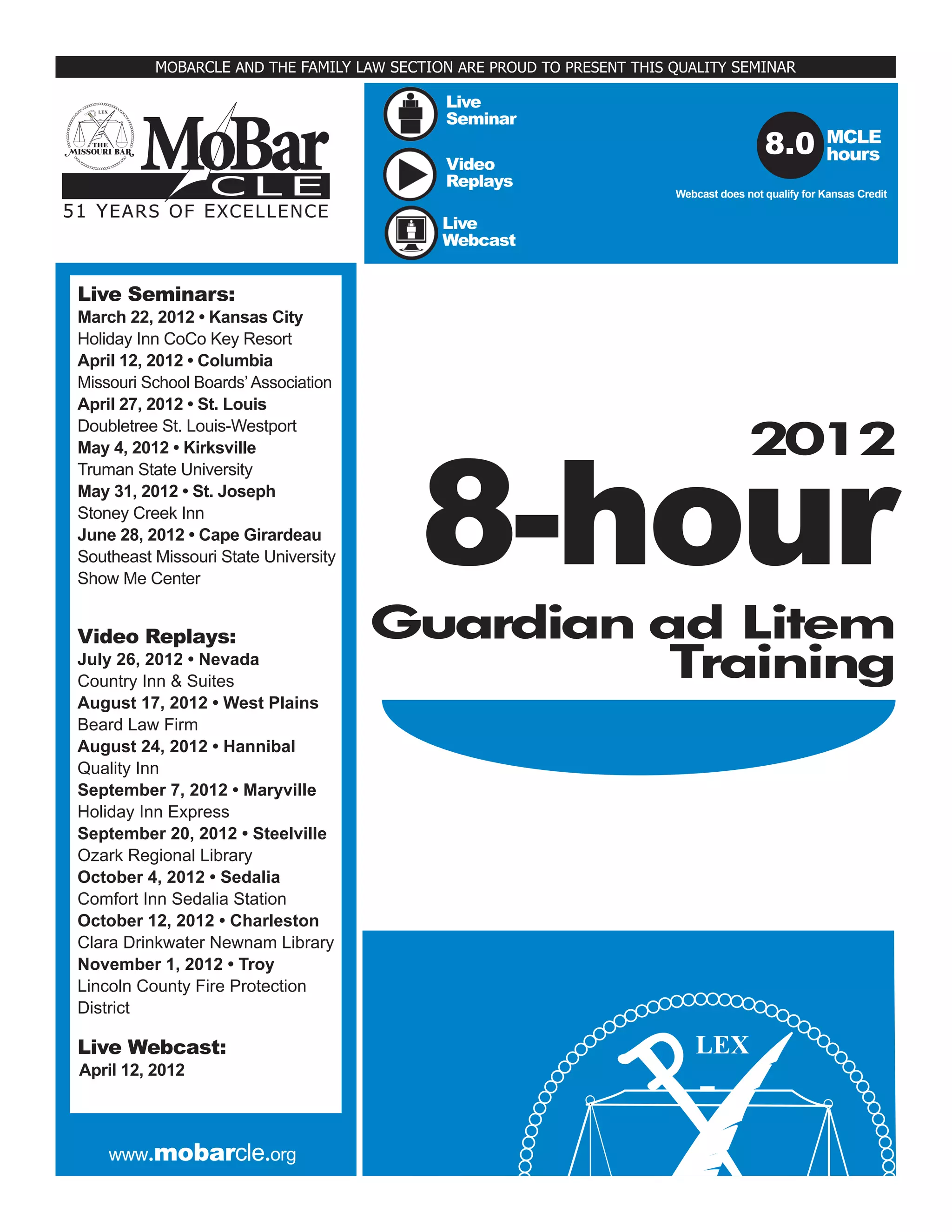 MoBarCLE | 8-hour Guardian ad Litem Training | PDF