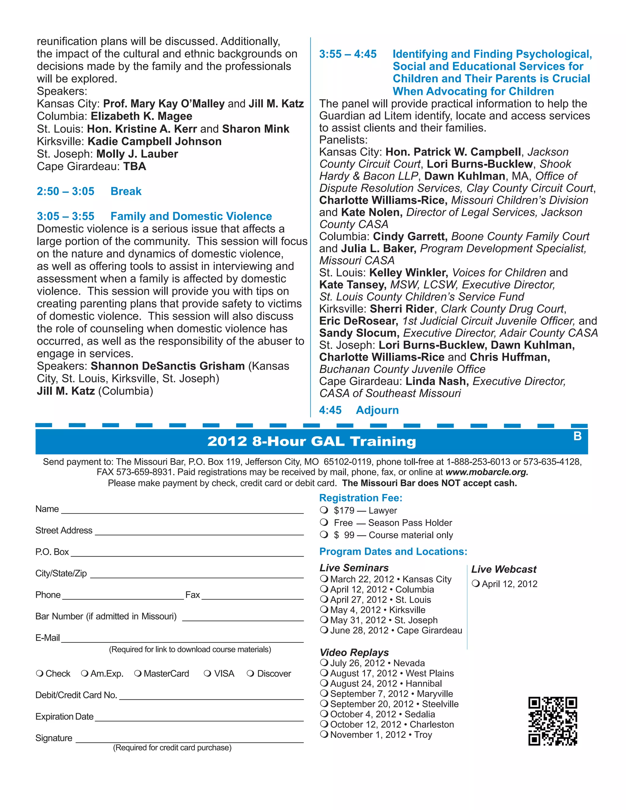 MoBarCLE | 8-hour Guardian ad Litem Training | PDF