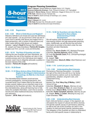 MoBarCLE | 8-hour Guardian ad Litem Training | PDF