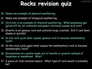 8 h the rock cycle (whs) | PPT