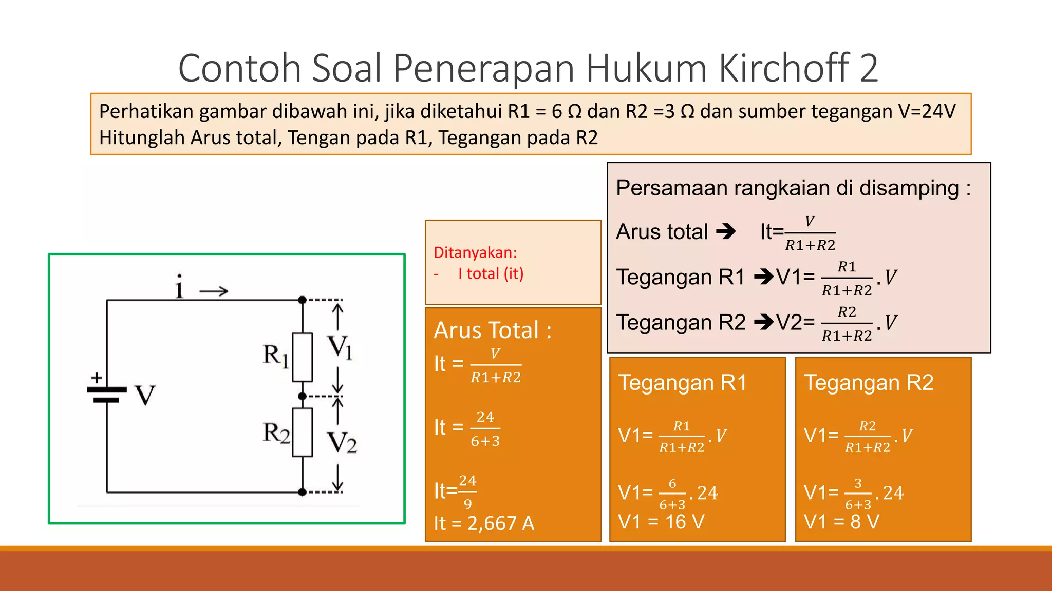 8 hukum kirchoff plus contoh soal | PPTX