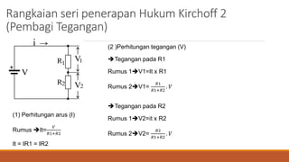 8 hukum kirchoff plus contoh soal | PPTX