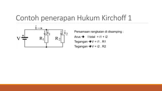 8 hukum kirchoff plus contoh soal | PPTX