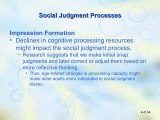 8 HUS 133 Social Cognition | PPT | Eldercare | Family and Relationships