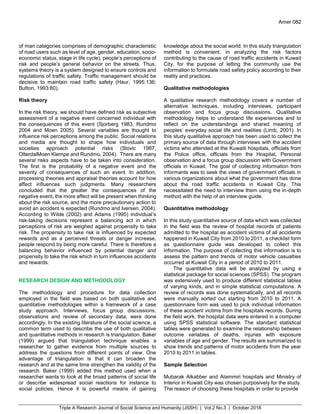 Road Traffic Accidents in Kuwait: Triangulation Method Study | PDF