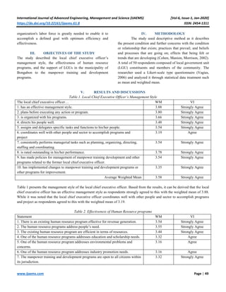 Assessment of Local Government Units (LGUS) of Bongabon in Manpower and ...
