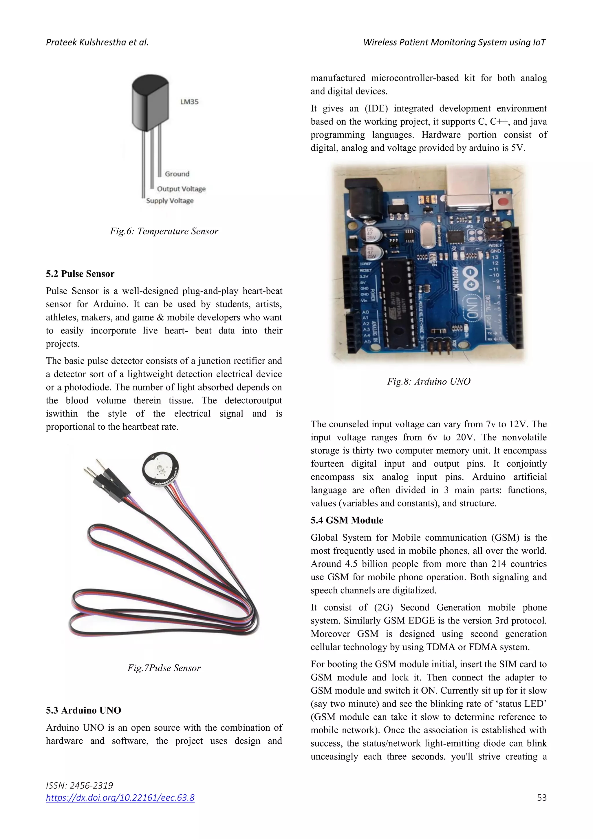 Wireless Patient Monitoring System using IoT | PDF