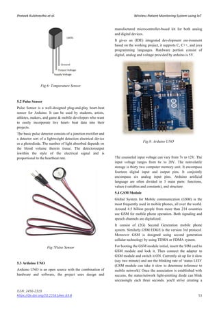 Wireless Patient Monitoring System using IoT | PDF