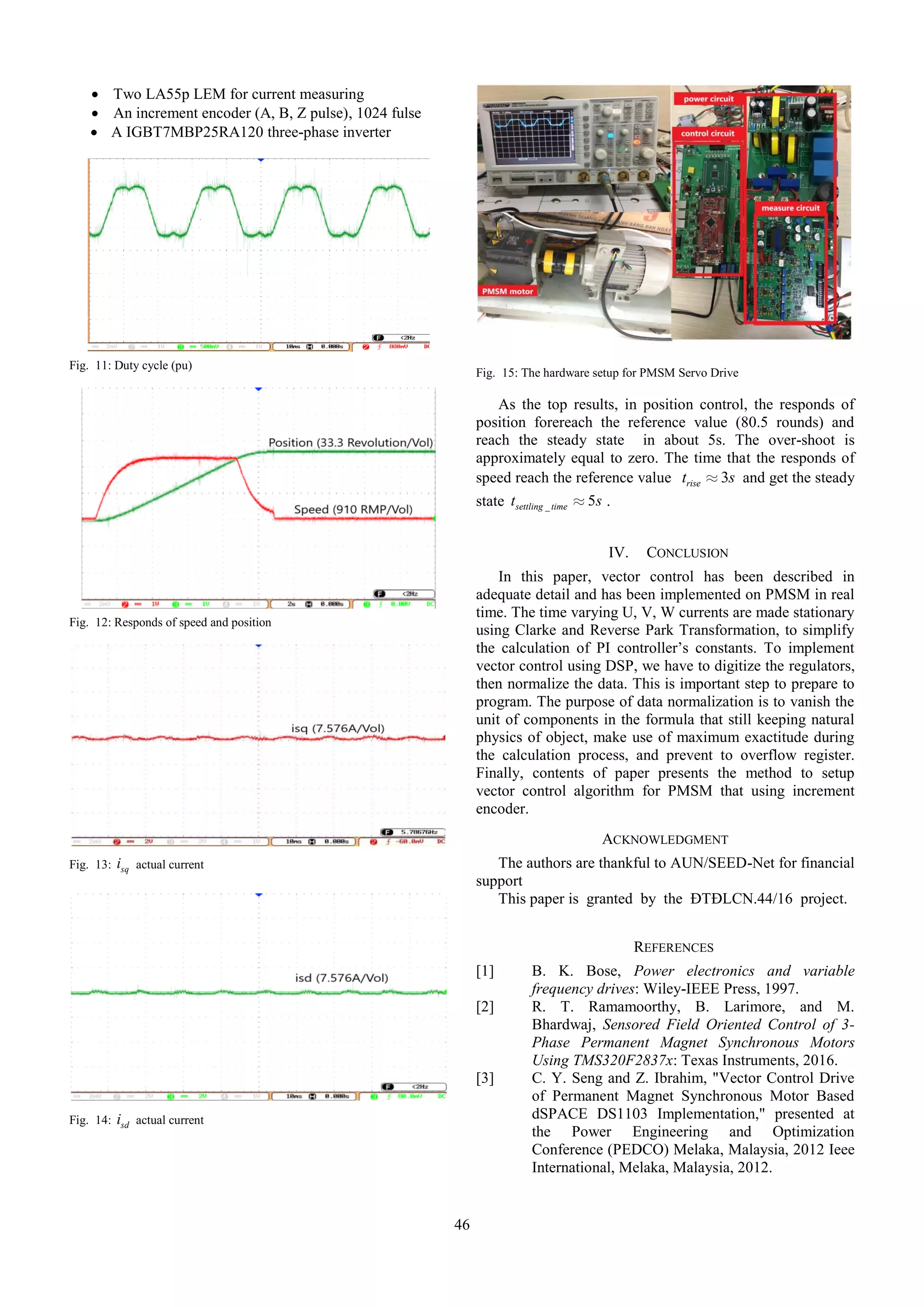 [8] implementation of pmsm servo drive using digital signal processing | PDF
