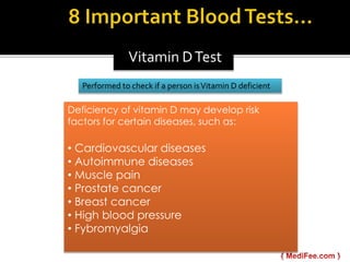 8 important blood tests you need to undergo | PPTX