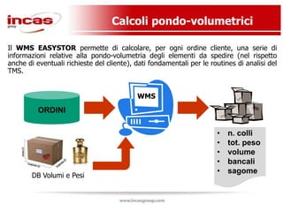 Costo del trasporto VS livello di servizio - Incas | PPSX