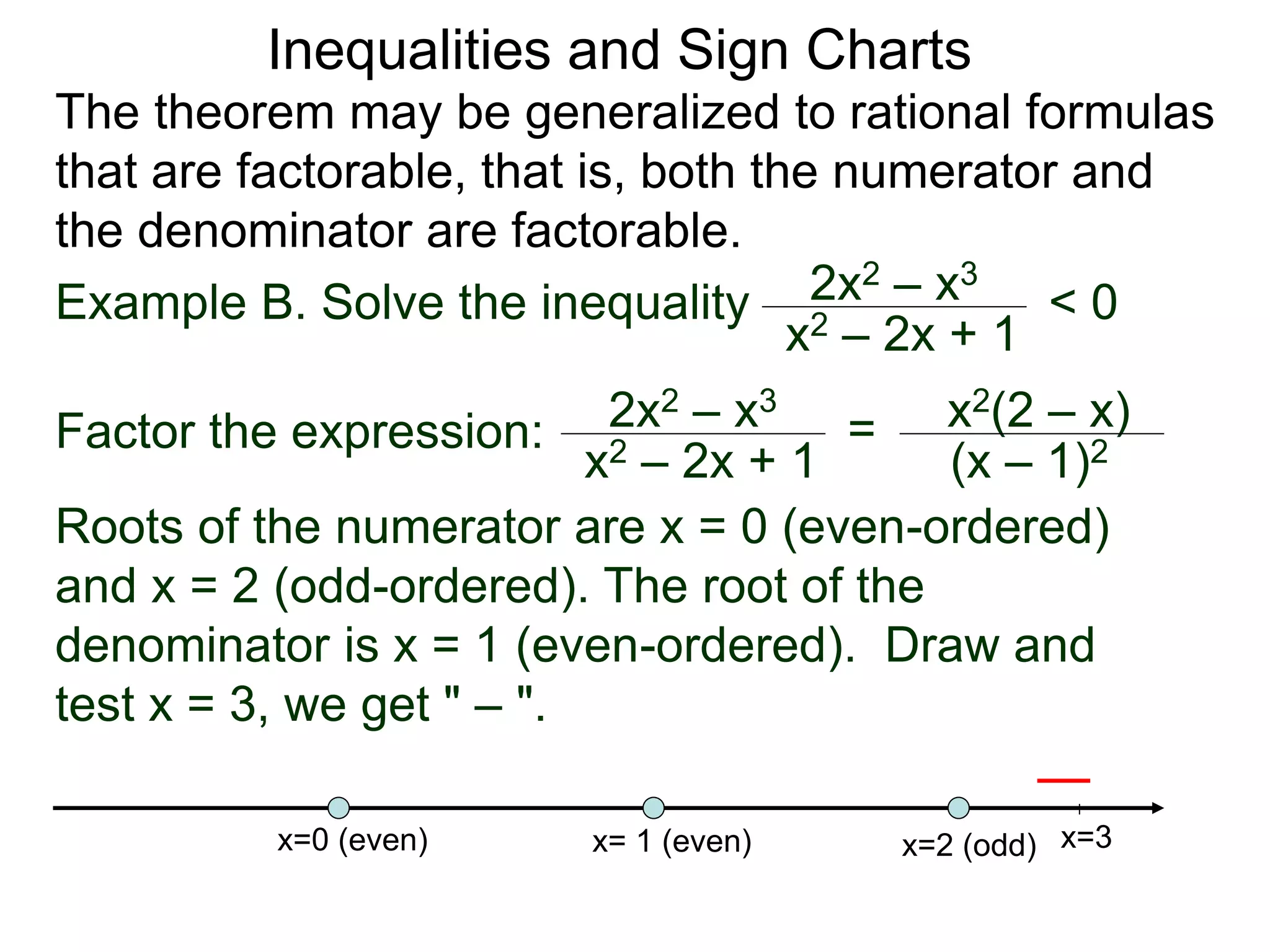 8 inequalities and sign charts x | PPTX | Physics | Science