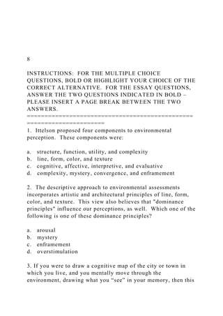 8INSTRUCTIONS FOR THE MULTIPLE CHOICE QUESTIONS, BOLD OR.docx