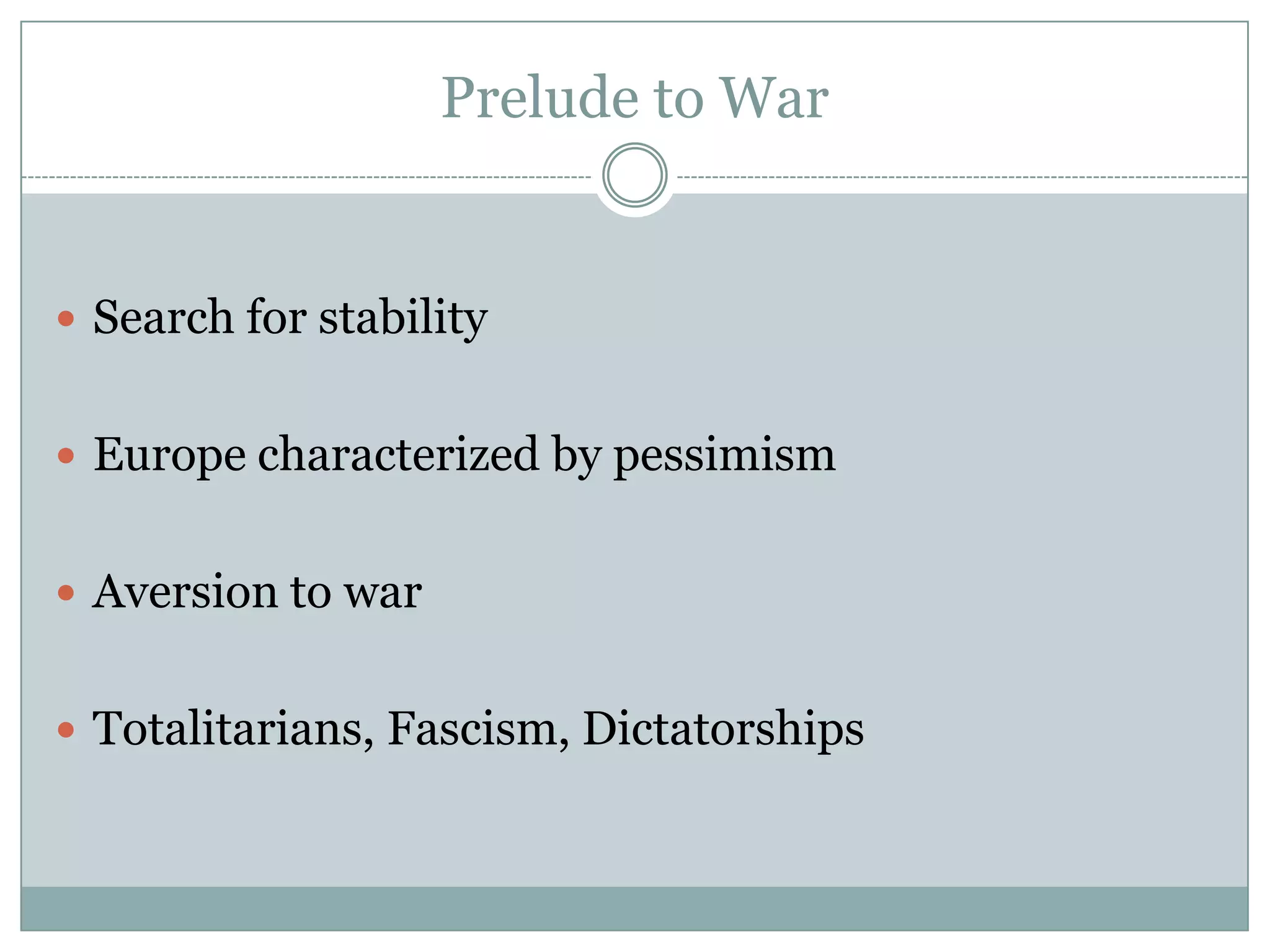 The Interwar Years | PPT