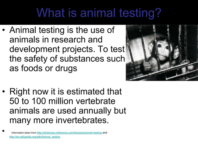 Animal testing