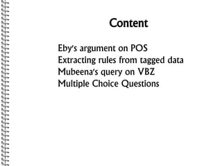 8 issues in pos tagging | PDF