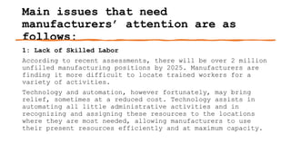 8 issues that obstruct Manufacturing Sectors.pptx