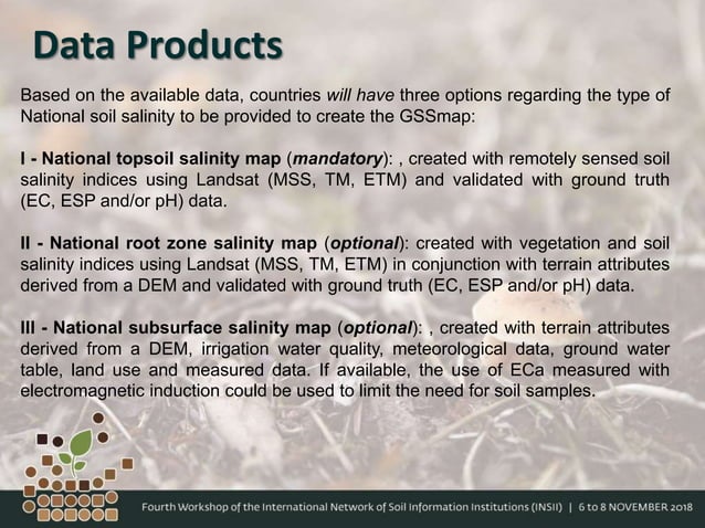 ITEM 6. Global Soil Salinity Map: Review the Concept Paper and the ...