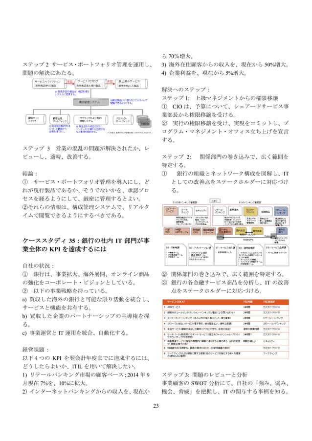 Case Studies in Business Strategy ―Using the ITIL 2011 Edition Framework― | PDF