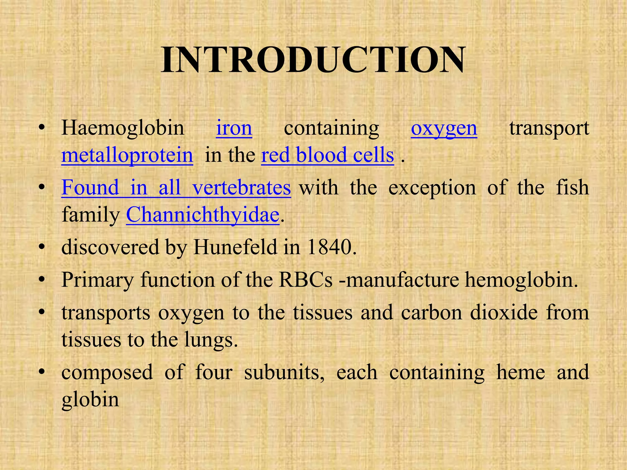 fish Hemoglobin 17m | PPTX