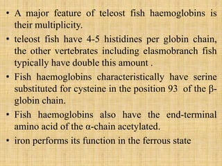 fish Hemoglobin 17m | PPTX