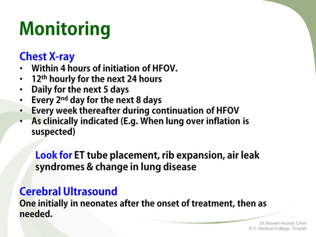 HFOV - High Frequency Oscillatory Ventilation | PDF | Lung and ...