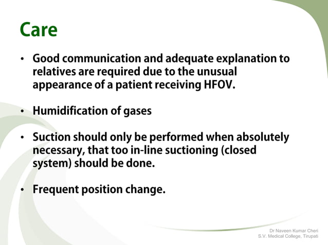 HFOV - High Frequency Oscillatory Ventilation | PDF | Lung and ...