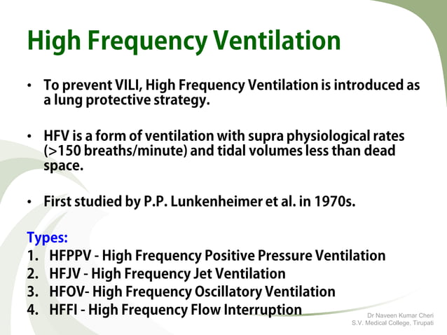 HFOV - High Frequency Oscillatory Ventilation | PDF | Lung and ...