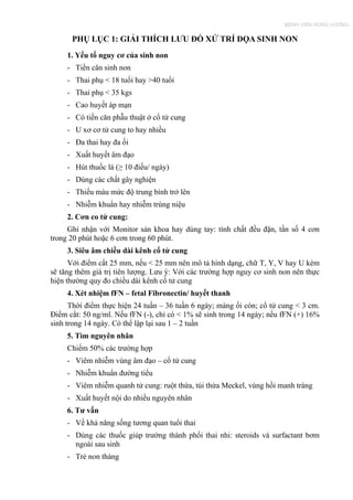 chuyển dạ sanh non | PDF