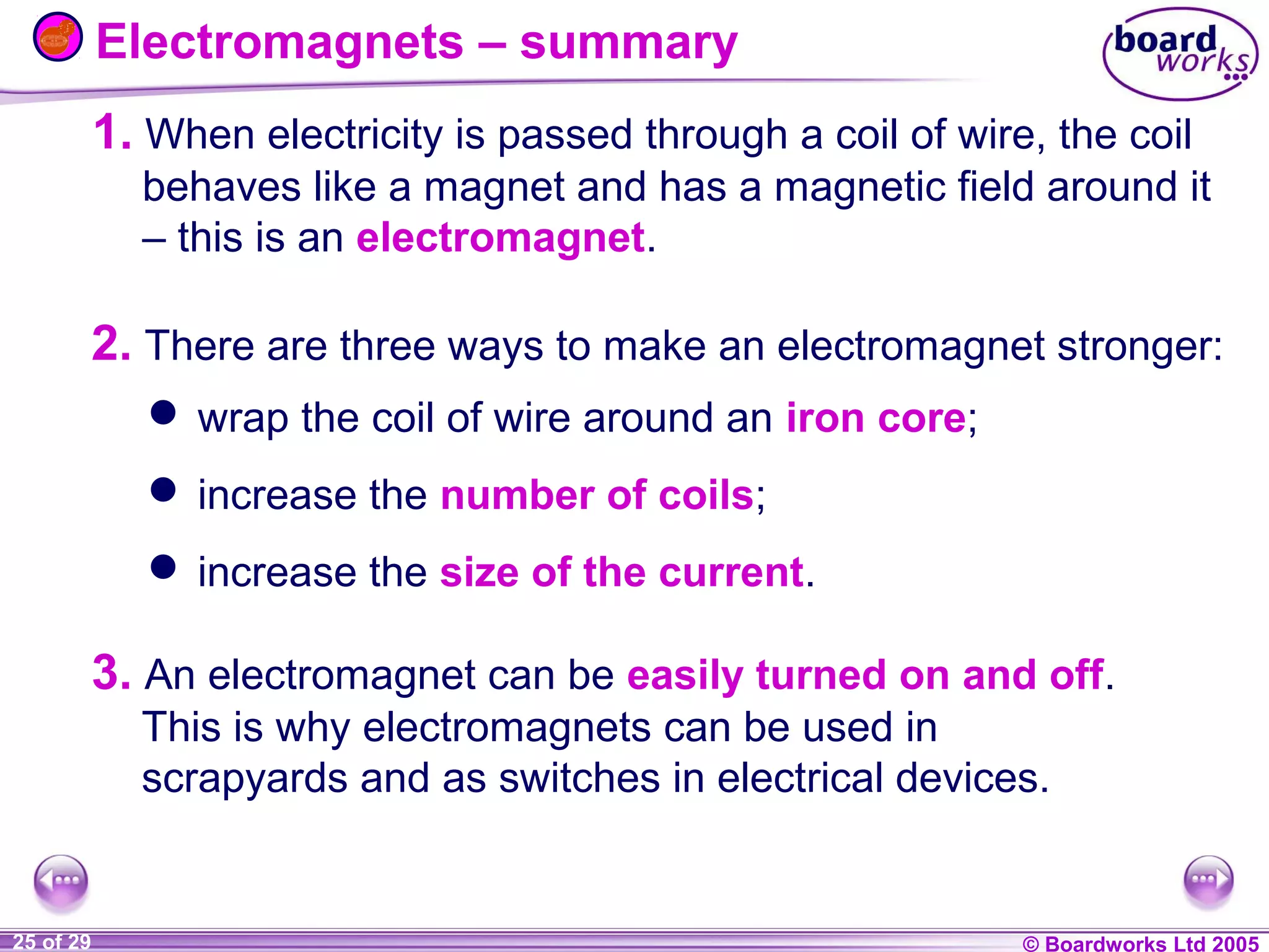 8 j magnets & electromagnets (boardworks) | PPT