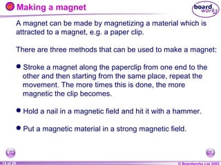 8 j magnets & electromagnets (boardworks) | PPT